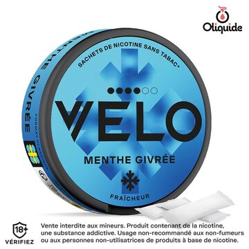 Eliquide Pouches Menthe Fresh VELO à 6,44 € par 2.